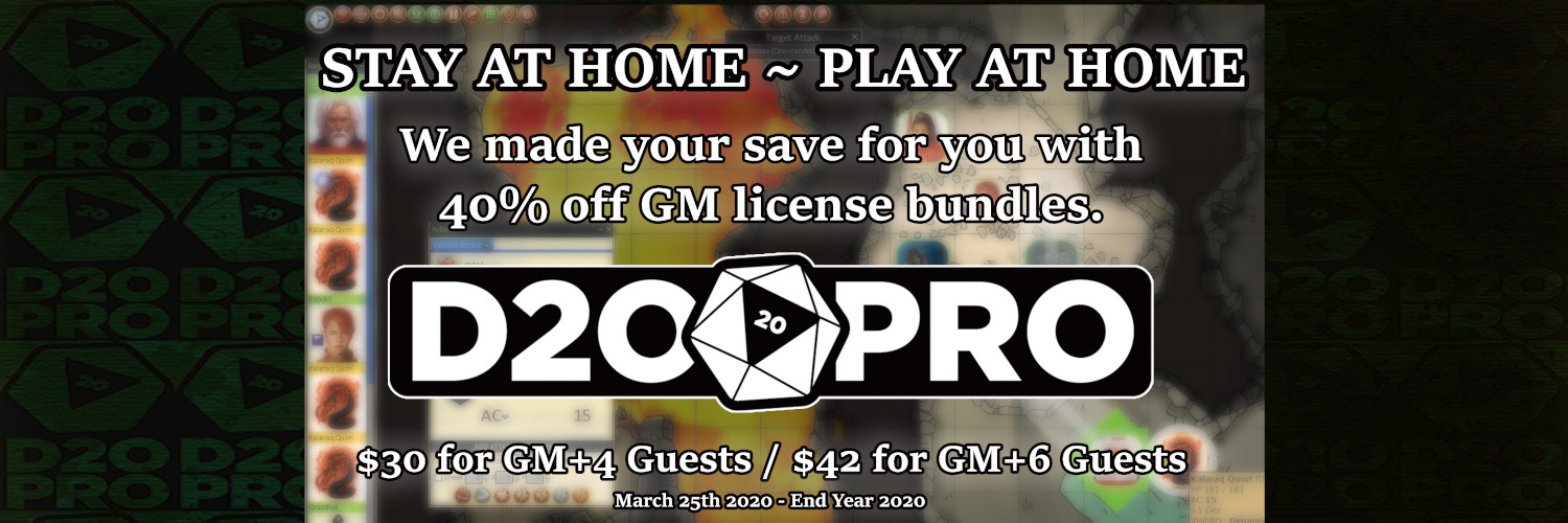 D20PRO | Play Faster. Play Bigger. Play Anywhere. | Virtual Tabletop VTT